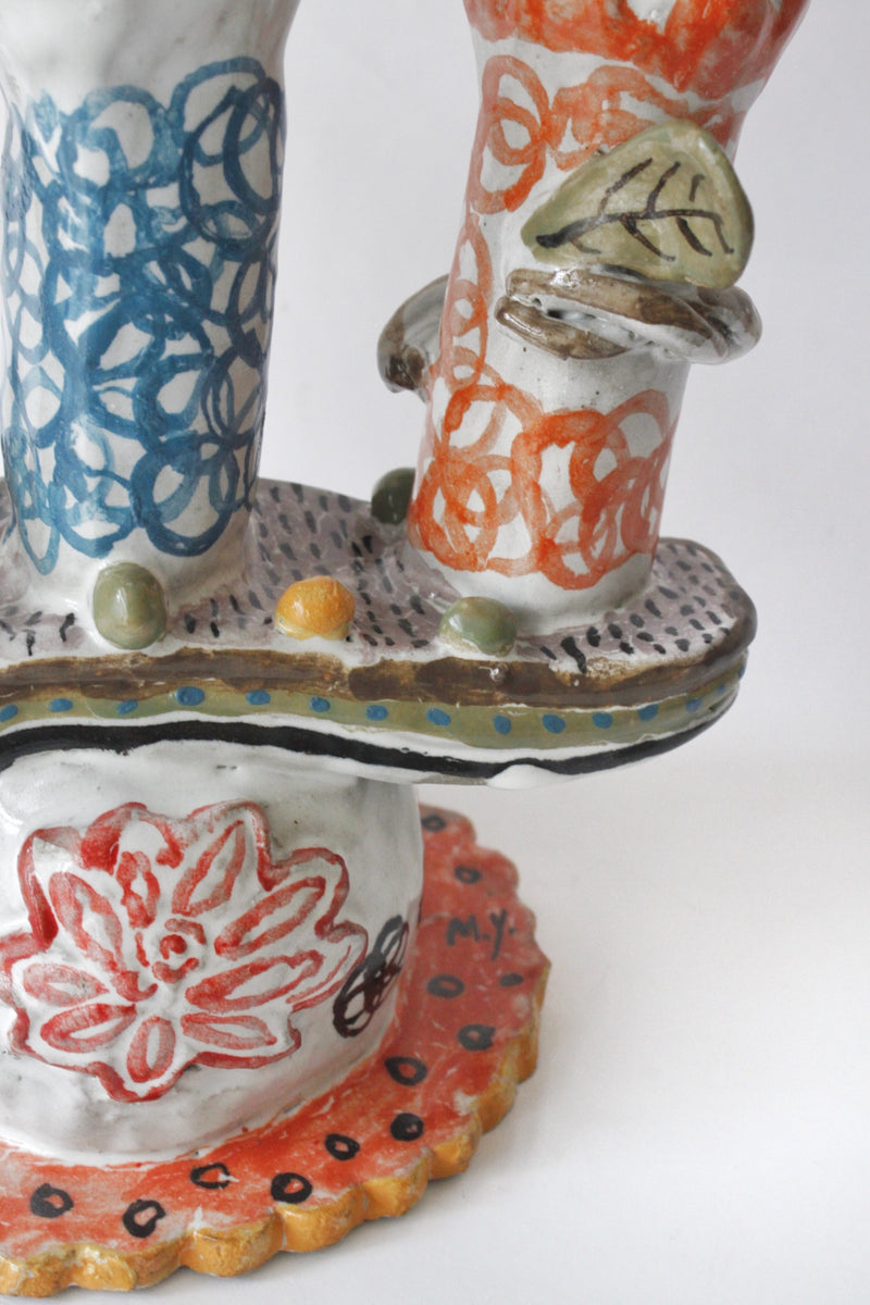 Muscadine Candelabra – Margaret Yap Pottery Studio