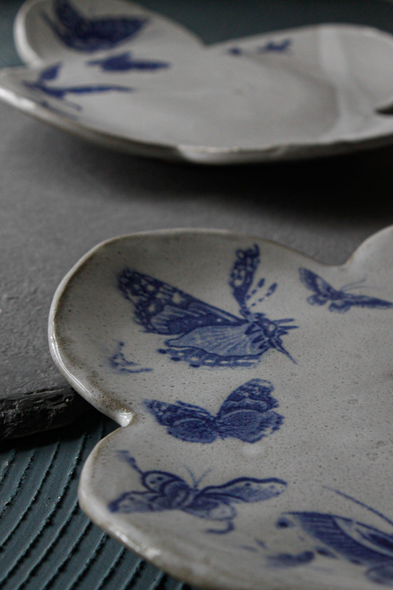 Las Mariposas Plate – Margaret Yap Pottery Studio